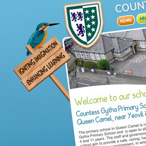 Primary school website design for Countess Gytha | CK Creative